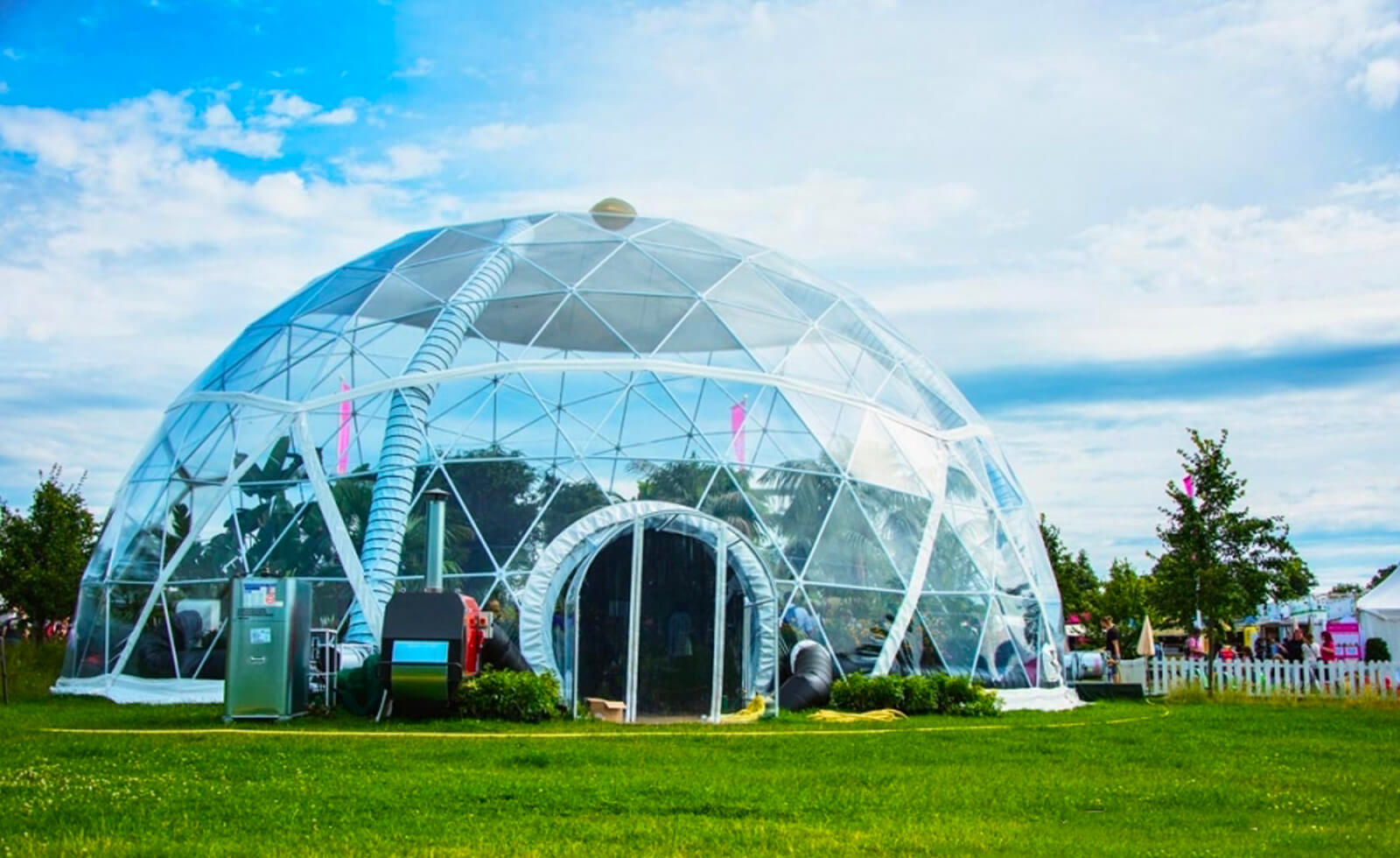 Transparent Geodesic Dome Tent For Greenhouse