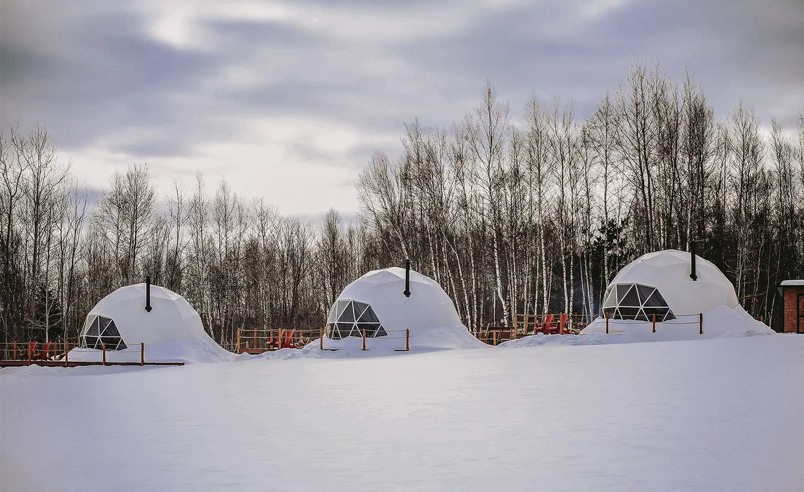 Have You Ever Tried Camped At Dome Tent In Snow Winter?